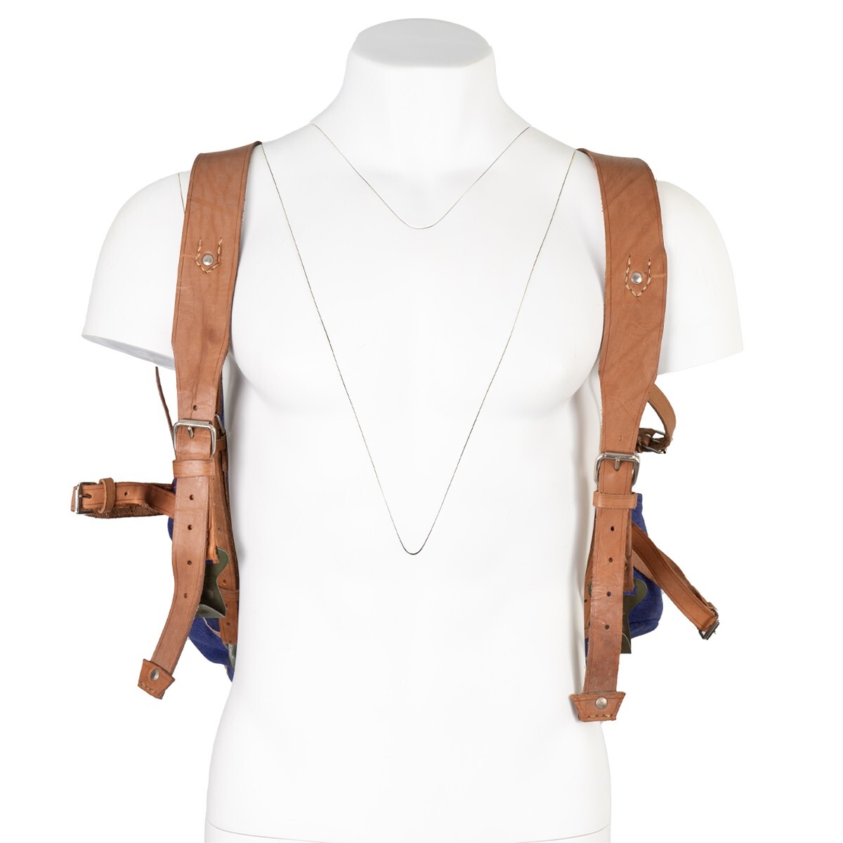 Original Romanian Army Canvas Rucksack - Blue-Adjustable- Military ...