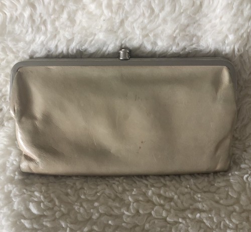 HOBO Brand Lauren Taupe Brown Leather Clutch Wallet | eBay
