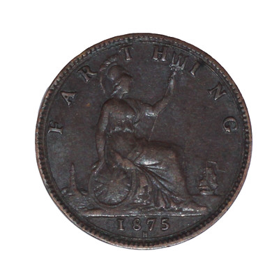 1875-H GREAT BRITAIN FARTHING - VICTORIA - CIRCULATED - KM753 | eBay