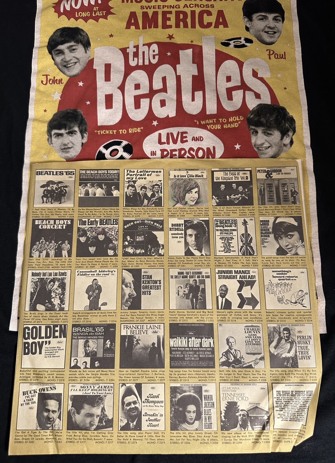 BEATLES BUTCHER COVER AWESOME 3RD STATE PRO PEELED MONO LA #6 YESTERDAY ...