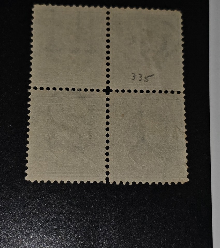 Us Stamps 5c Usps Mark #335 Used Block | eBay