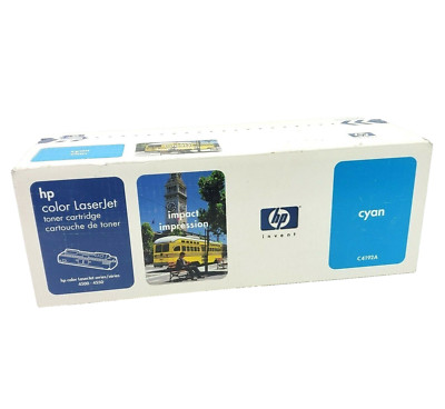 Genuine HP C4192A Standard Yield Cyan Toner Cartridge | eBay