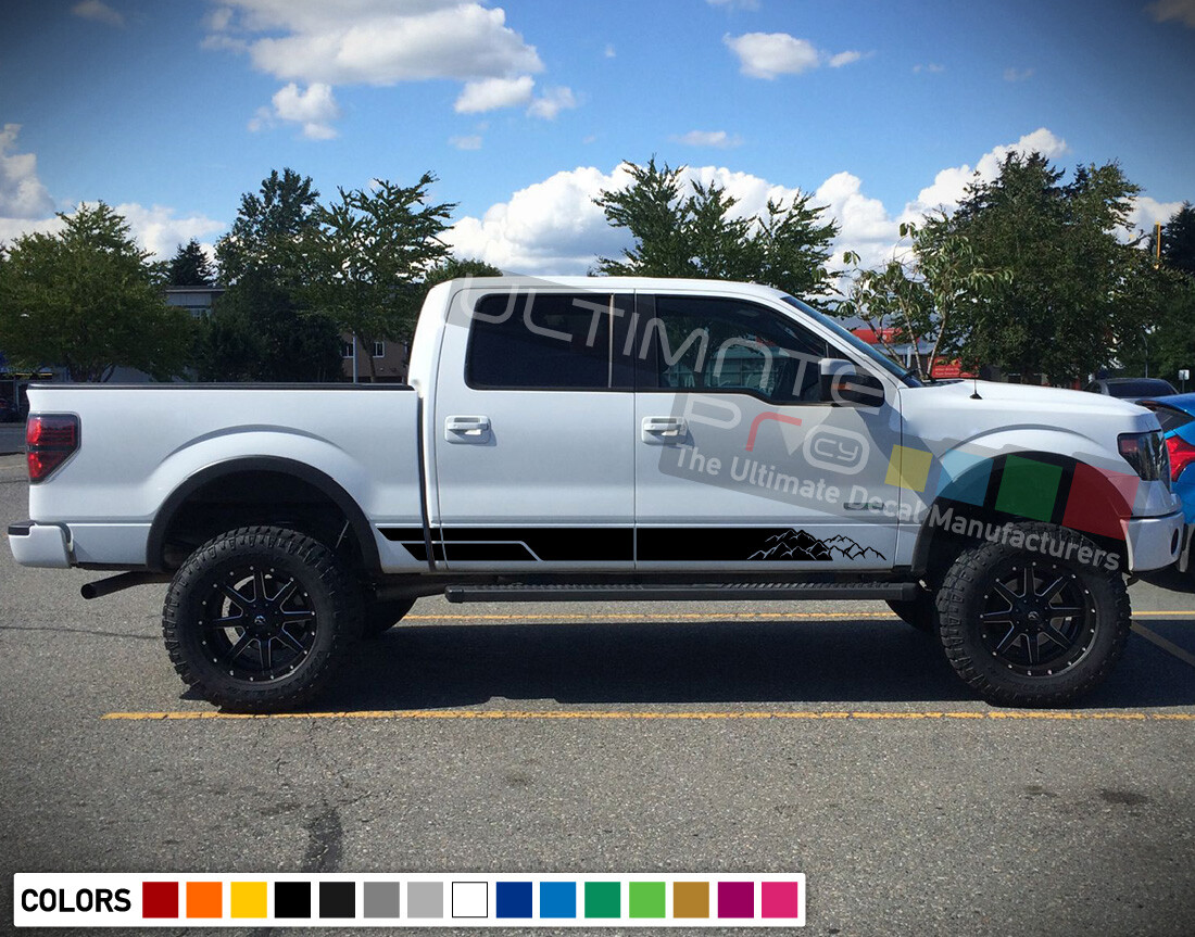 Ford Matte Graphic Side Car & Truck Decals & Vinyl 2015-2020 Ford F-150 ...