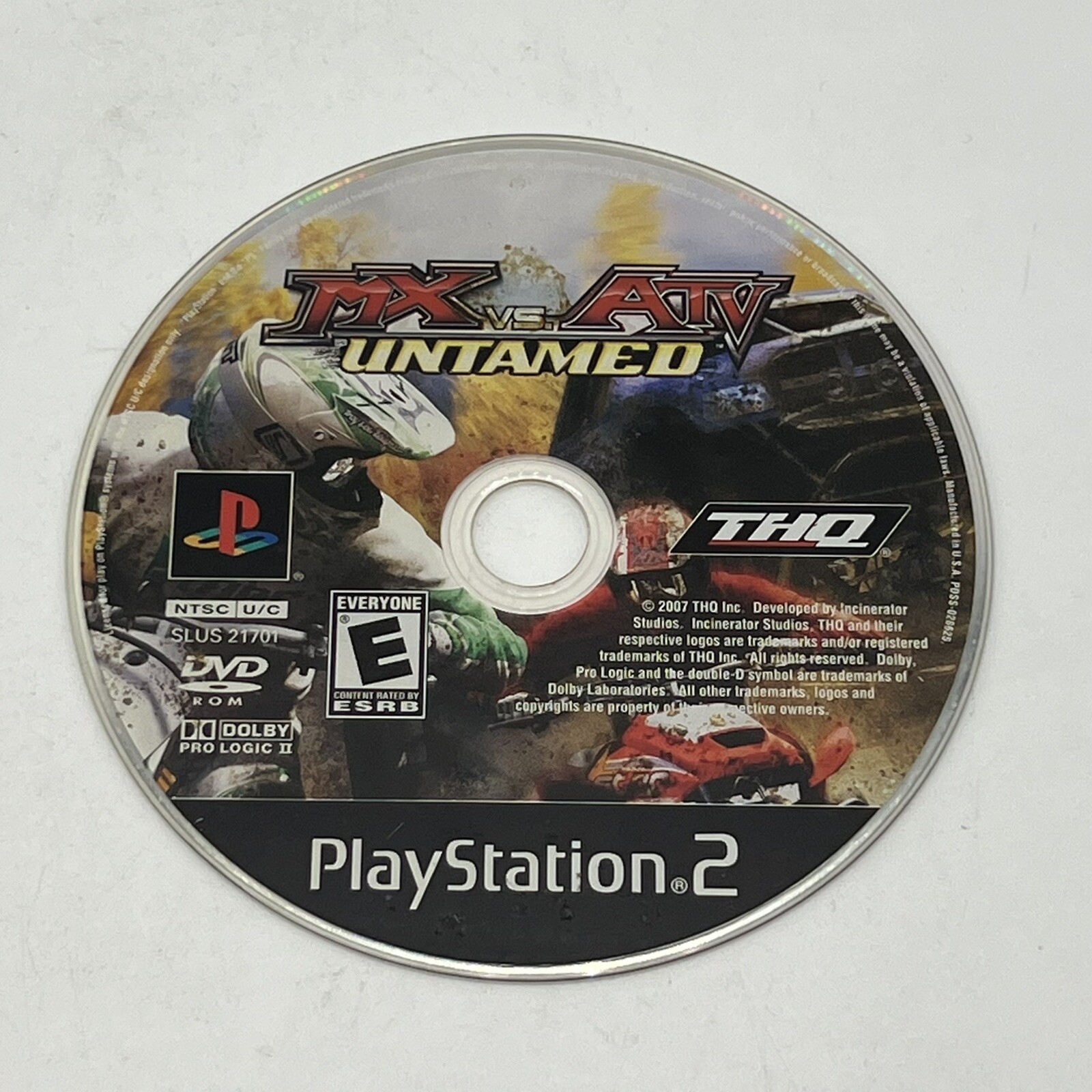 PlayStation 2 PS2 MX VS. ATV Untamed Authentic Disc Only THQ Tested ...