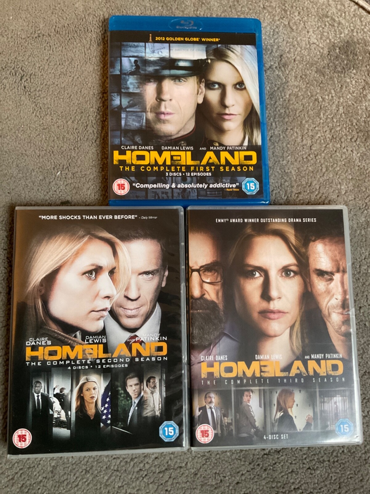 Homeland DVD-Season 1, 2 & 3 | eBay UK