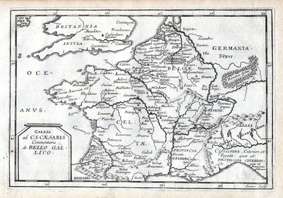 1665 France Frankreich Belgique map carte Karte Kupferstich antique ...