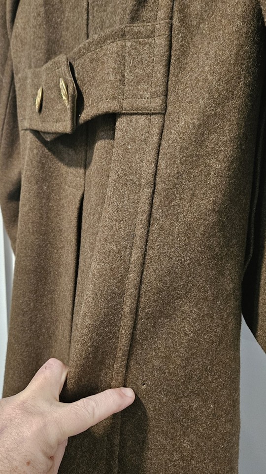 Vtg. 1942 WW2 Era US Army Heavy Wool Overcoat Trench Coat 8-51B Size ...