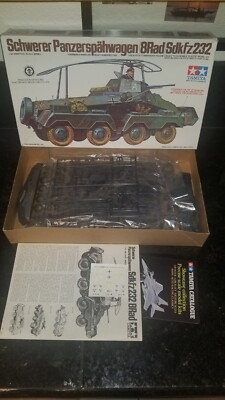 TAMIYA GERMAN SCHWERER PANZERSPAHWAGEN 8 RAD SD.KFZ 232 1/35 SCALE ...