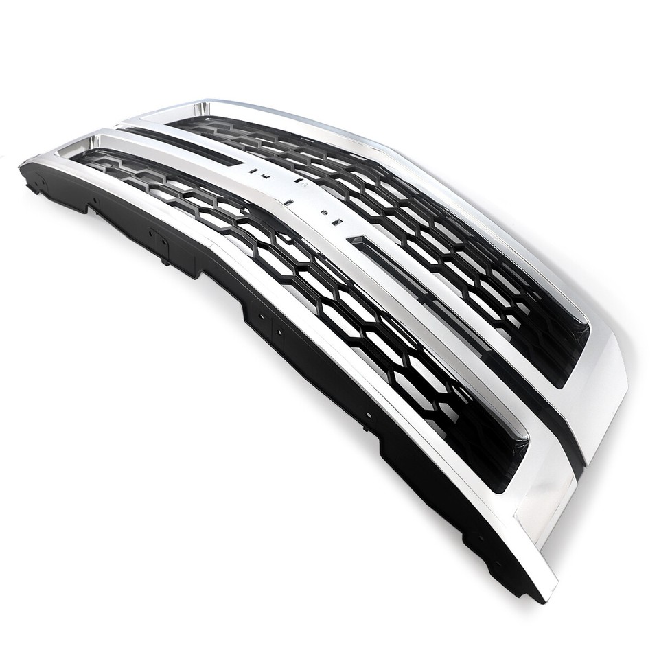 For 2015-2020 Chevrolet Tahoe Suburban Front Upper Grille Chrome&Black ...