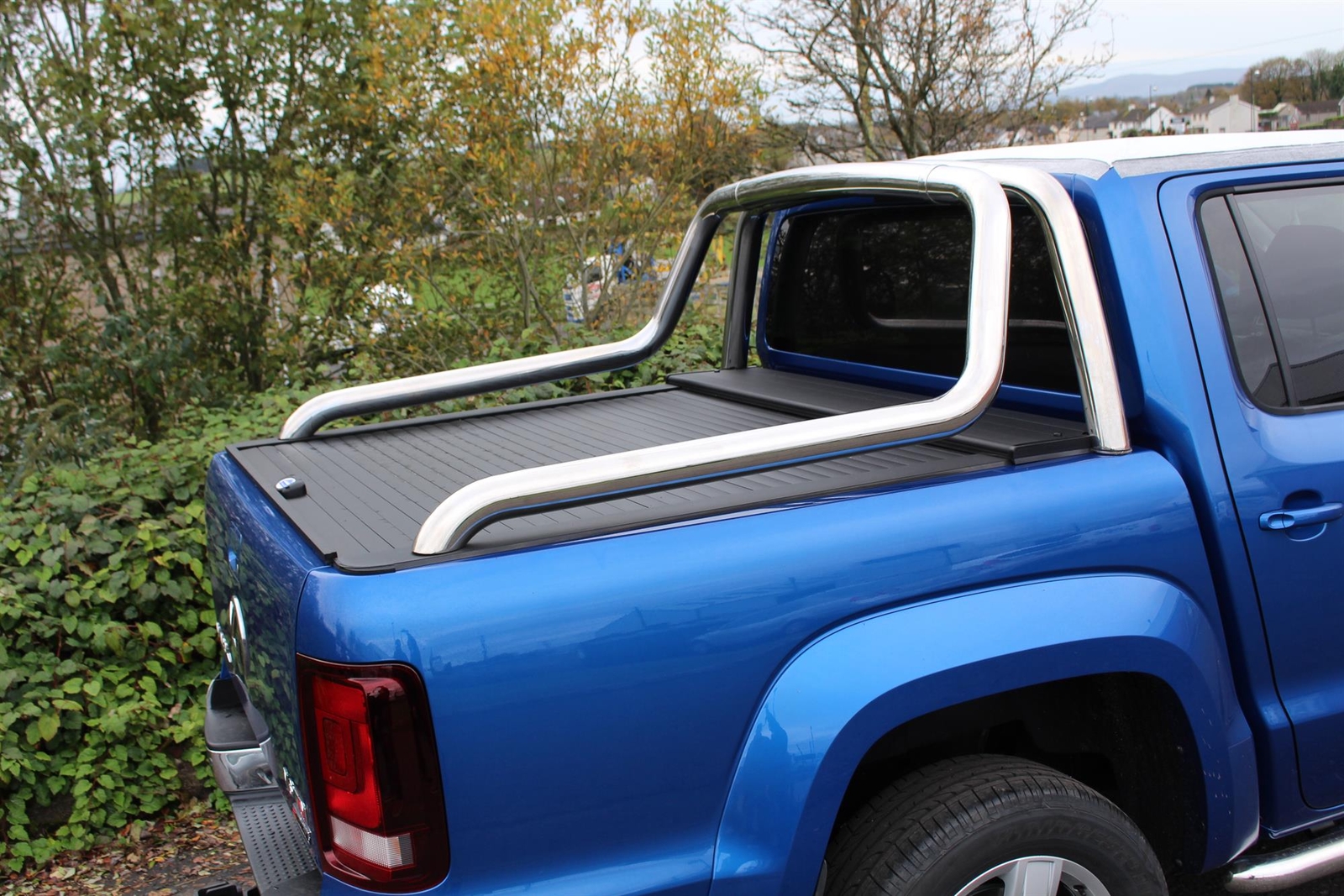 REAR CANYON STAINLESS STEEL ROLL BAR - 76MM FOR VW AMAROK V6 2017 ...