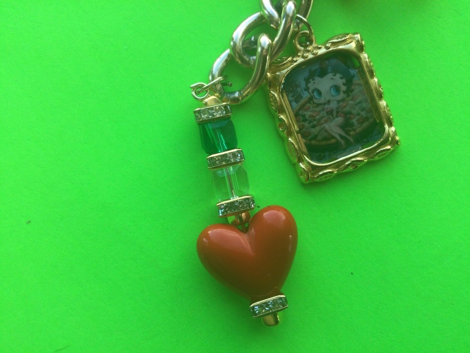 Betty Boop Pizza Since 1901 Key Chain With Added Charms | eBay