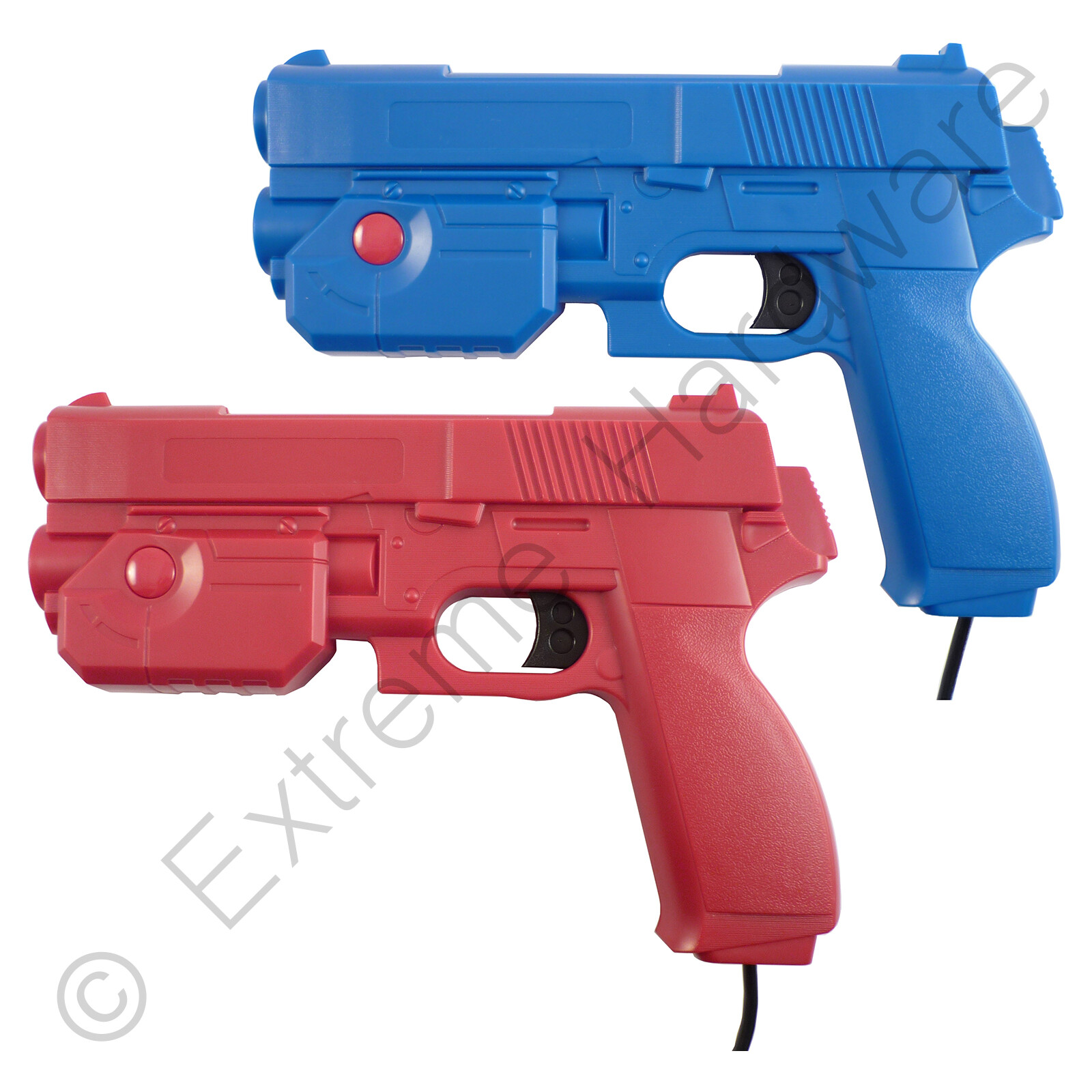 2 x Pack Ultimarc AimTrak Red/Blue Recoil Arcade Light Guns Line of ...