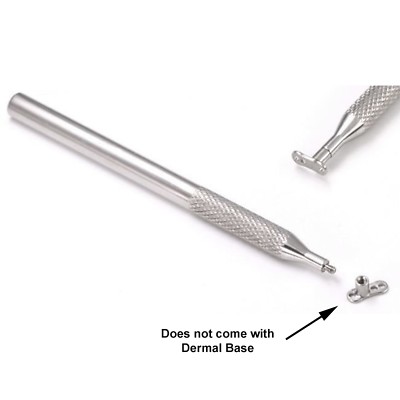 Piercing Insertion pin taper tool 1.2mm or 16g thread Steel Dermal ...