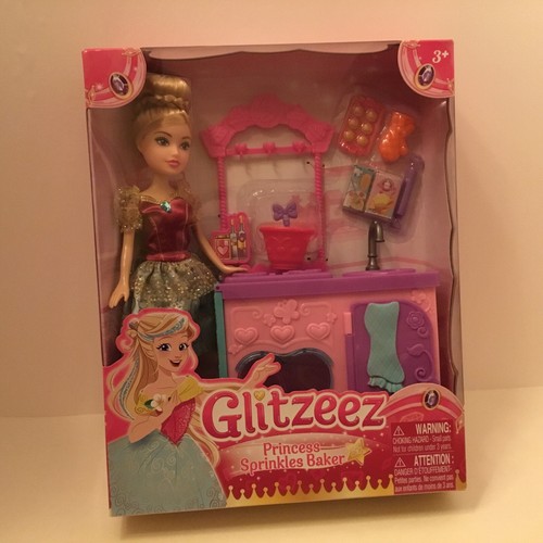 Glitzeez Princess Sprinkles Baker Play Set - Doll & Accessories Brand ...