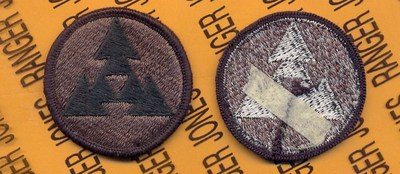 US Army 3rd Logistical / Sustainment Command OD Green & Black uniform patch m/e | eBay