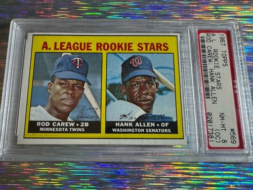 Rod Carew Rookie 1967 Topps #569 PSA 8 Oc 🔥 | eBay
