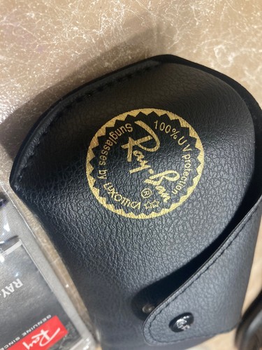 Ray ban Leather Pouch Universal Soft Sunglasses Case w/ Cleaning Cloth ...