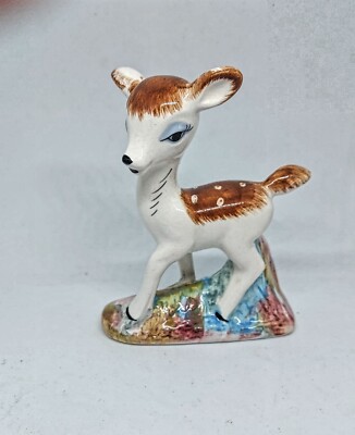 Vintage Small Deer Fawn Figurine Porcelain MCM Figure Very Cute | eBay UK