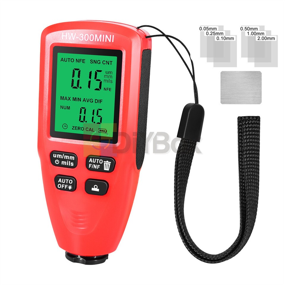 Car Digital Coating Paint Thickness Gauge Tester Painting Measurements ...