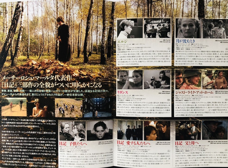 Meszaros Marta Film Festival 2023 Isabelle Huppert Movie Flyer B5 ...