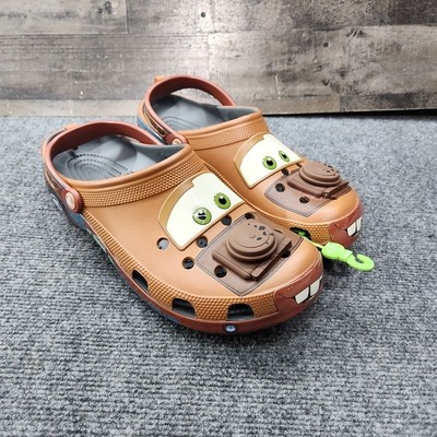 Mater Crocs Men 13 Disney Cars Tow Mater Clogs Shoes X Collab | eBay
