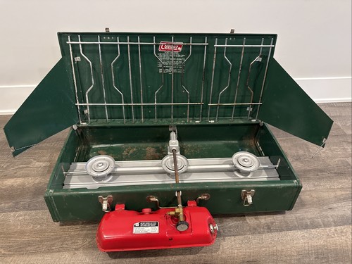 Vintage Coleman 426D 3 Burner Portable Camp Stove - Used - Tested Works ...