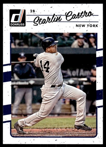 2017 Donruss Baseball Card Starlin Castro New York Yankees #127 | eBay