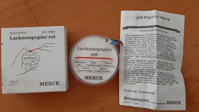 6 Rollen Lackmuspapier Rot Merck AG | eBay.de
