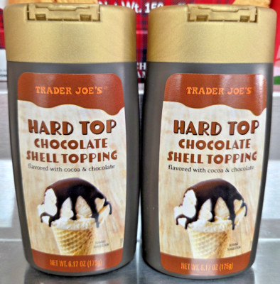 Trader Joe's Hard Top Chocolate Shell Topping 6.17oz 175g (2 Jars) | eBay