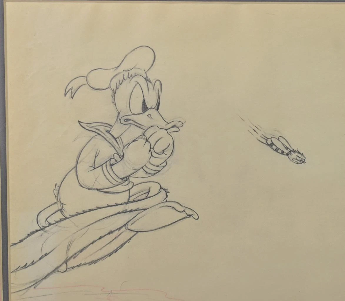 Donald Duck Pencil Drawing