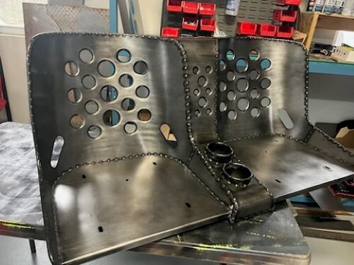 Iron Ace Hot Rod Seats "Antique 40" Rat Rod Bomber Bench w/ Cushions | eBay