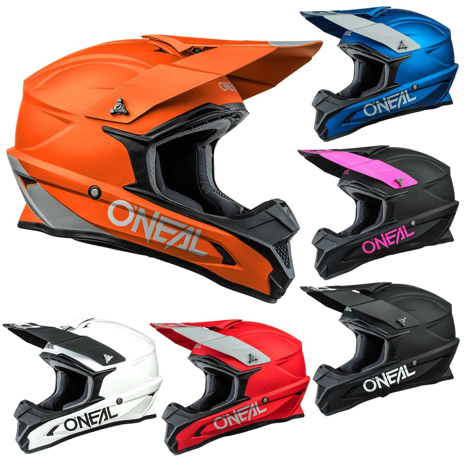 O'Neal Motocross Helm 1SRS Solid Cross Enduro Offroad Trail MX ATV Quad ...