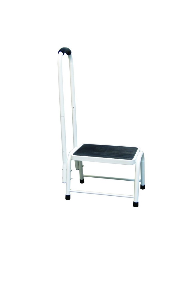 Non Slip Safety Step Stool Bath Kitchen Mobility Aid Handrail Platform ...