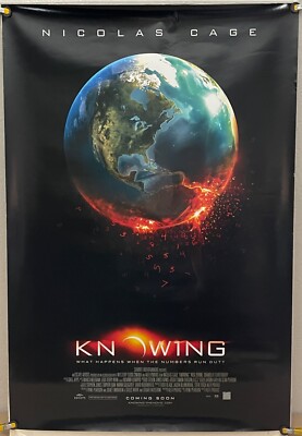 KNOWING DS ROLLED ORIGINAL ONE SHEET MOVIE POSTER NICOLAS CAGE (2009 ...