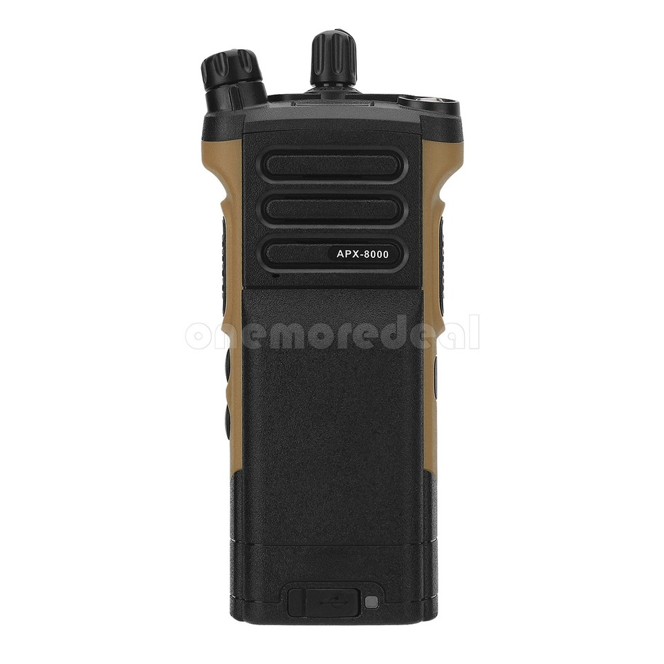 APX-8000 12W Dual Band Radio VHF UHF Walkie Talkie With Mic+Programming ...