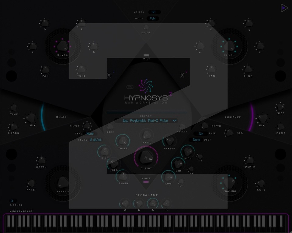 Hypnosys 2 ROM Workstation Trap Synthesizer Vst 3 & Au Mac/Pc Plugin ...