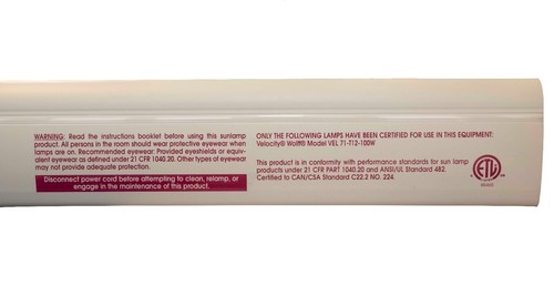 Profile Strip for a Sunvision 28LE Tanning Bed - 2000-2004 | eBay