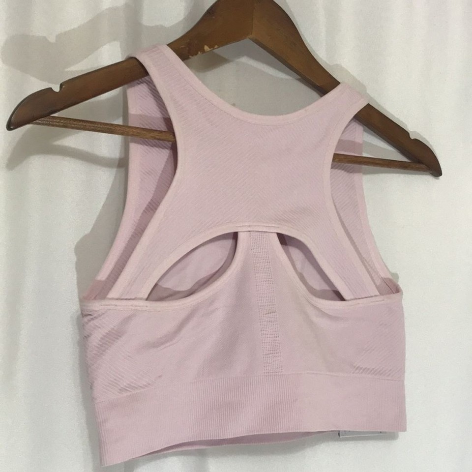 Pink NEW Balance Zipper Front Sports Bra Sz Large | eBay