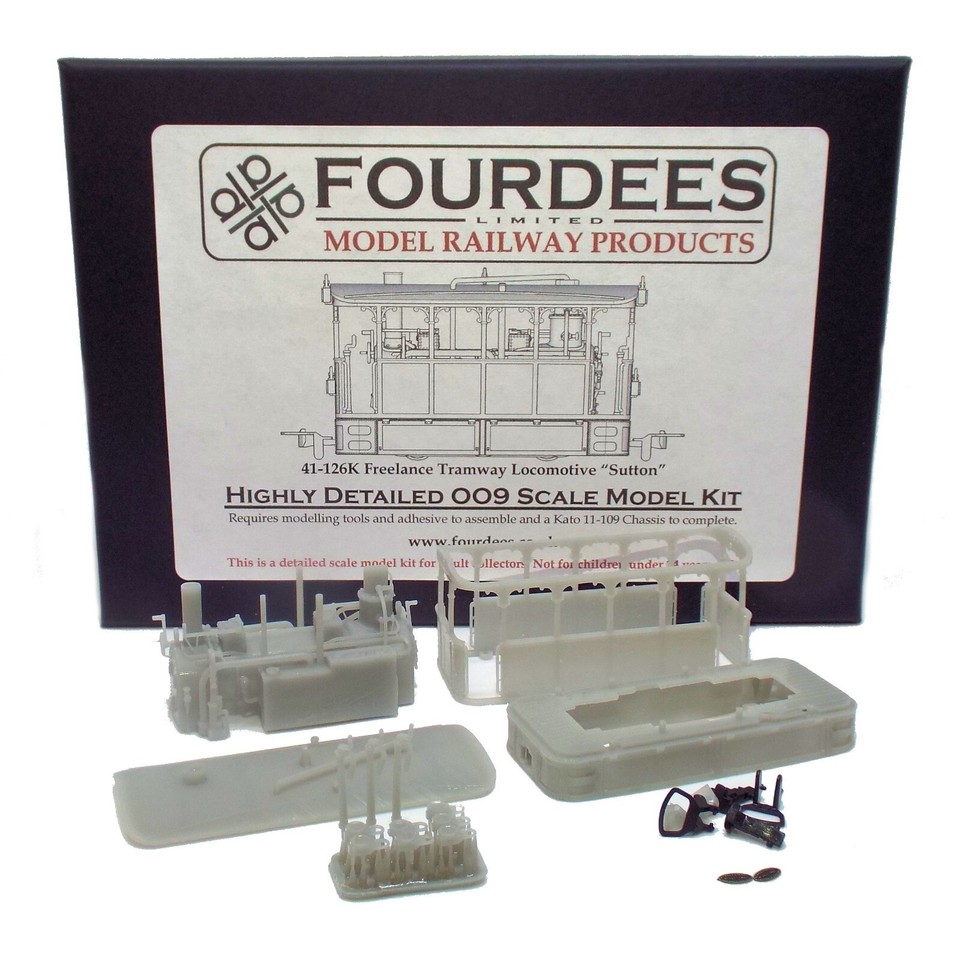 Fourdees Freelance Steam Tram Sutton 009 / OO9 Scale Kit for Kato 11 ...