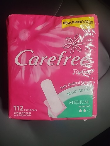 Carefree Med Protection Pantiliners Regular Size Flat Unscented 112 Ct ...