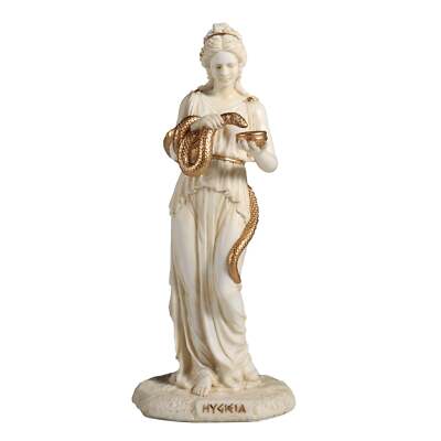 Hygieia Greek Goddess Of Hygiene 15.5cm Veronese White Statue | eBay