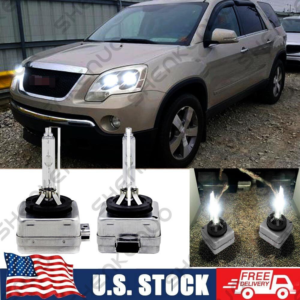 Front Xenon HID Headlight Bulbs for GMC Acadia 2007-2012 Low & High ...