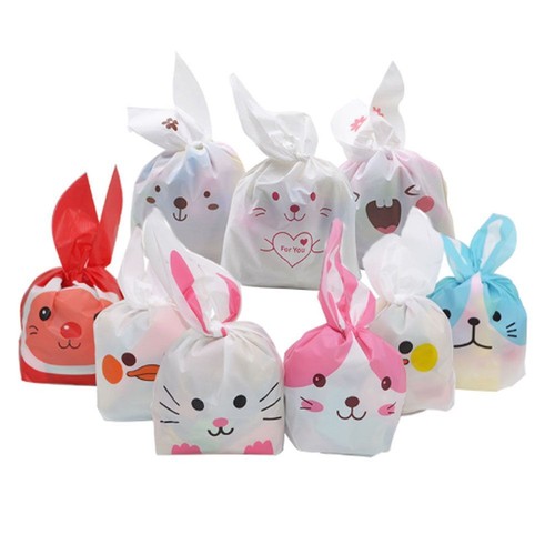 Pocket Bunny Ear Easter Rabbit Biscuit Package Candy Bag Rabbit Cookie ...