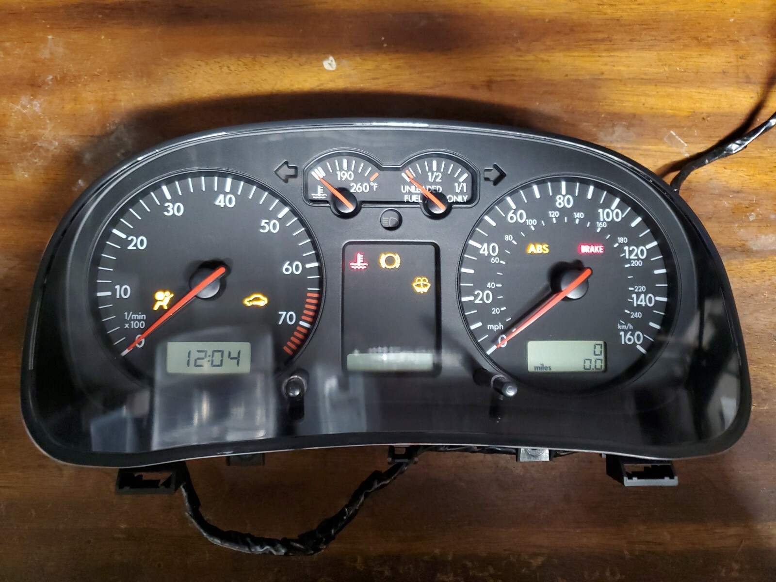 VW Golf Instrument Cluster 1999-2001 Brand New Genuine Volkswagen 1J0 ...