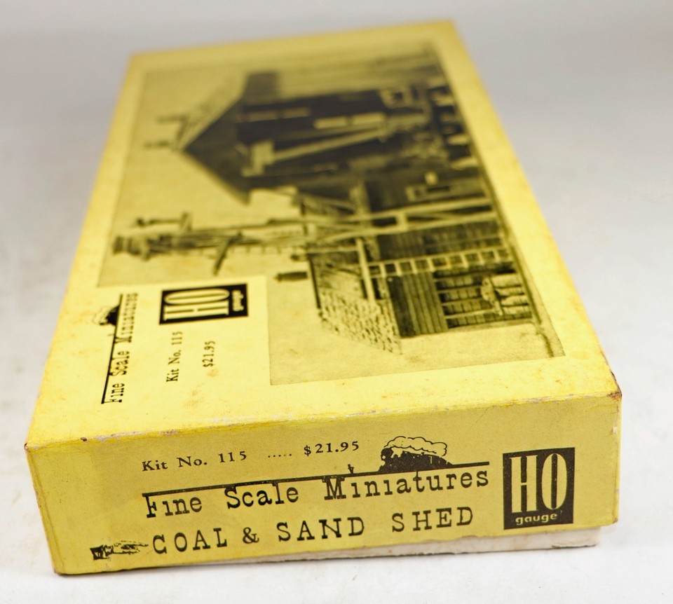 Fine Scale Miniatures #115 Coal & Sand Shed Building Kit 1/87 HO Scale ...