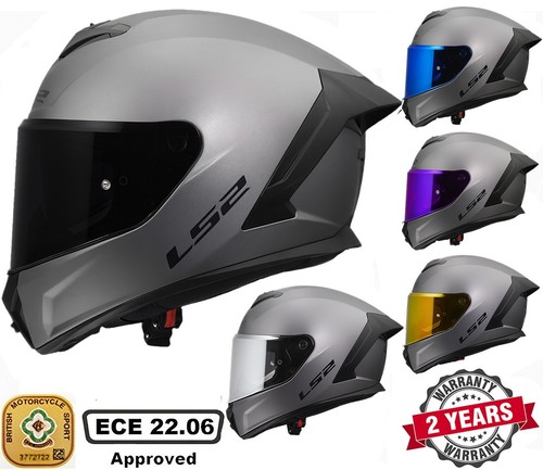 LS2 FF820 Rapid Full Face Motorcycle Helmet Titanium, Quick Release ...