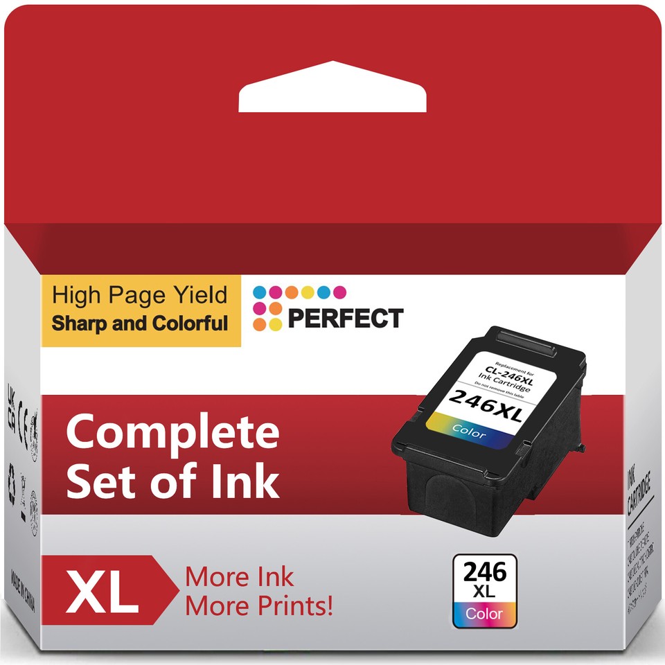 PG-245XL CL-246XL High Yield Ink for Canon Pixma MG2522 TS3322 TR4522 ...