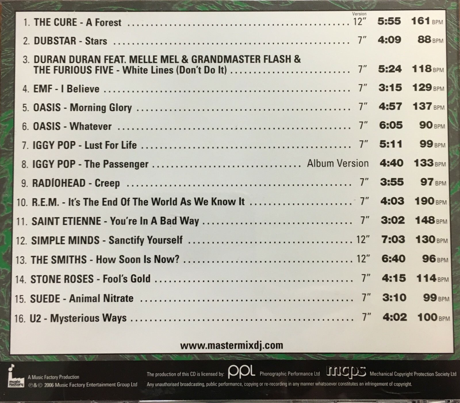 Mastermix Classic Cuts CD - Alternative (CC41) | eBay UK