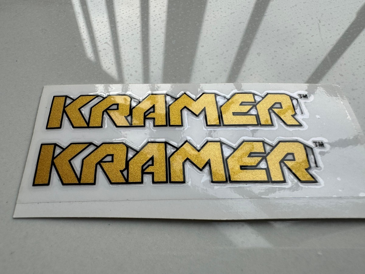 Kramer Headstock Logo Guitar Headstock Decals UK | Six String Stickers