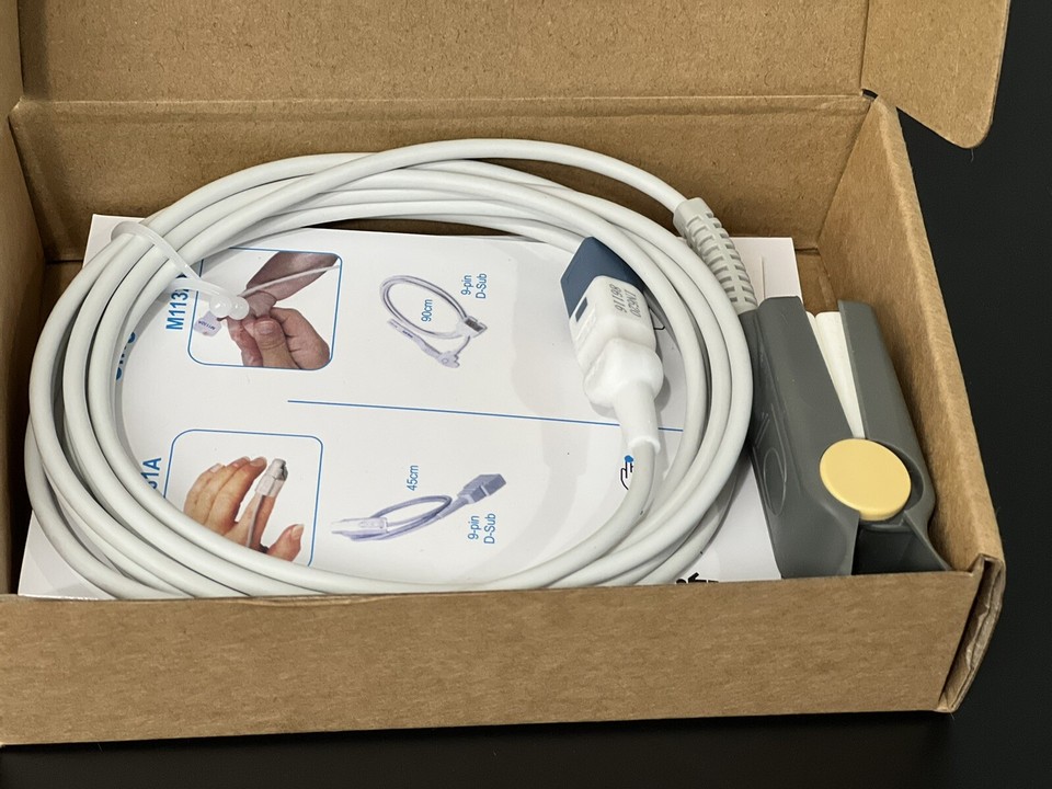 Philips M1196A Adult Clip SpO2 Sensor Original w/ Packing - Same Day ...